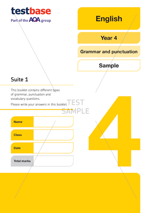 Testbase Standardised Tests samples | Testbase